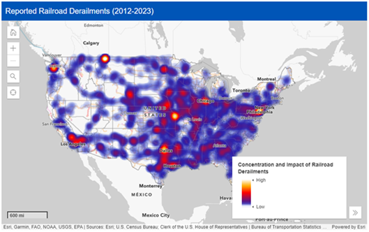 New Map Shows Hazardous Train Derailments Pose an Urgent Threat to ...